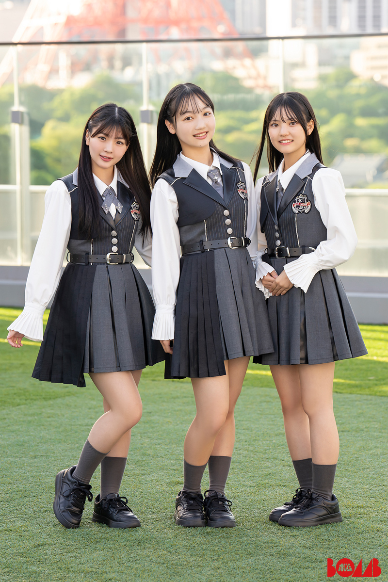 HKT48フレッシュな7期生16人誌上初お披露目④片平紗麗＆松永悠良＆吉田めい｜BOMBweb